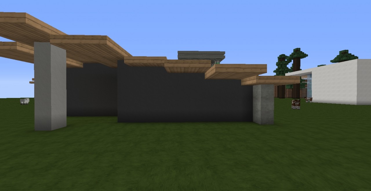 Small Open Modern House Minecraft Map