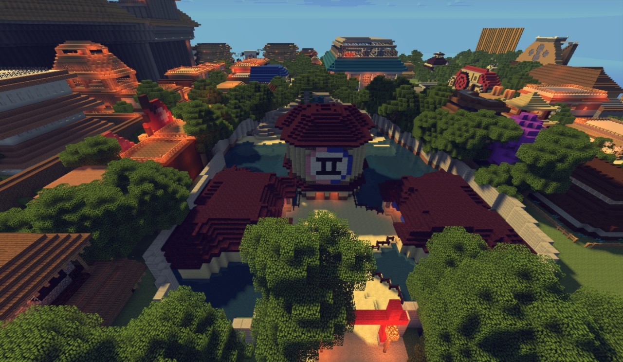 【Naruto】Konohagakure Minecraft Map