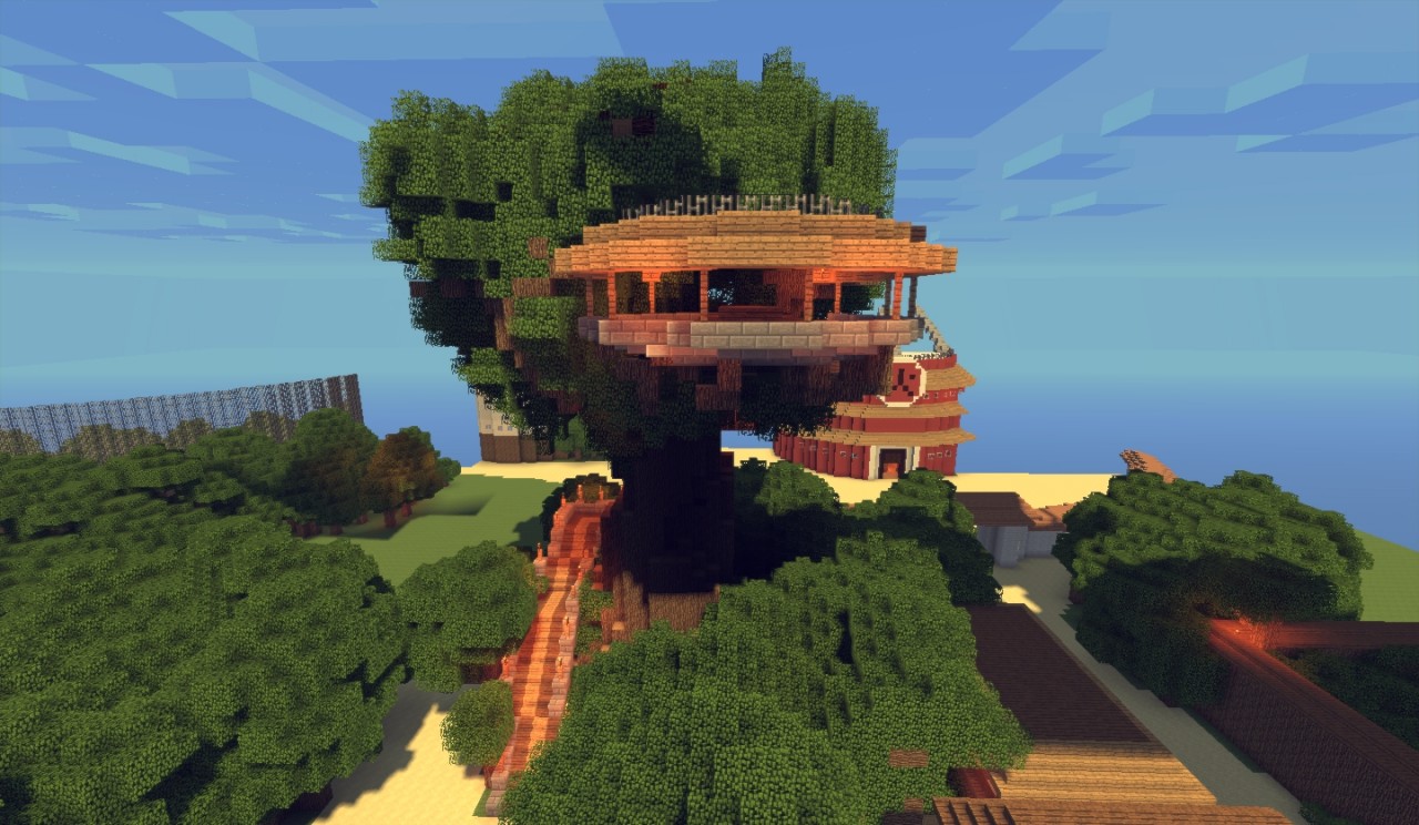 【Naruto】Konohagakure Minecraft Map