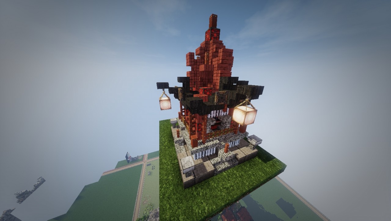 Chinese Shrine design Minecraft Map