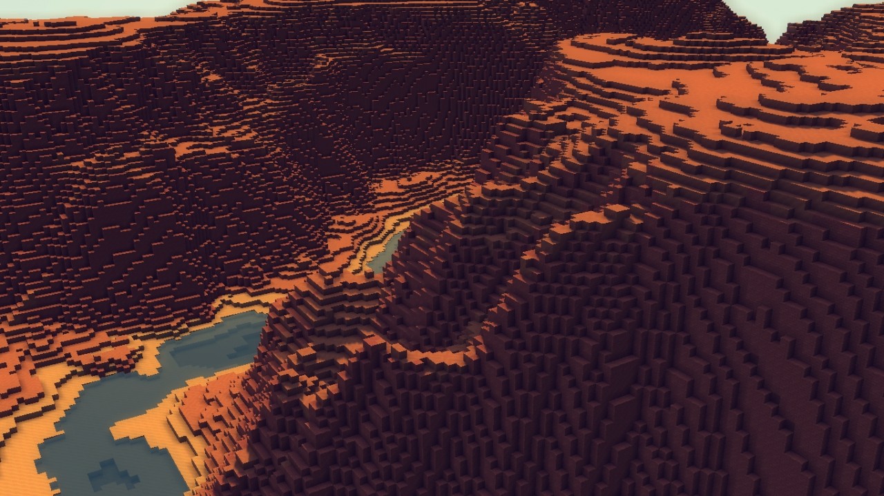 Red Canyon Terrain by Ymago Minecraft Map