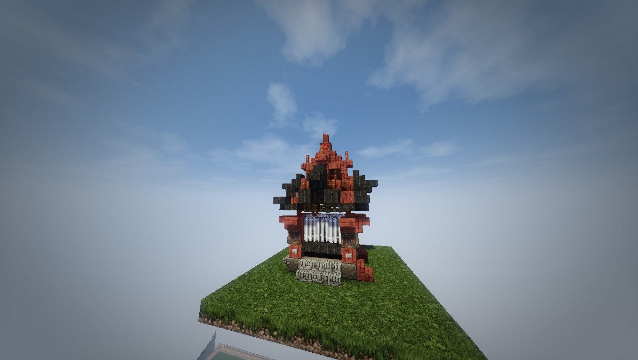 Smaller chinese shrine design Minecraft Map