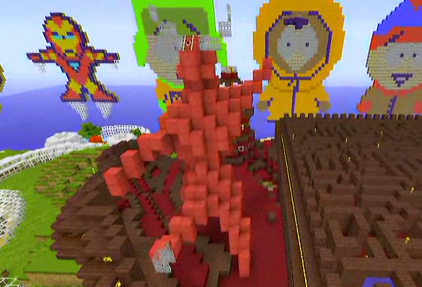 3D Pixel Art - Devil Lucifer Demon Minecraft Map