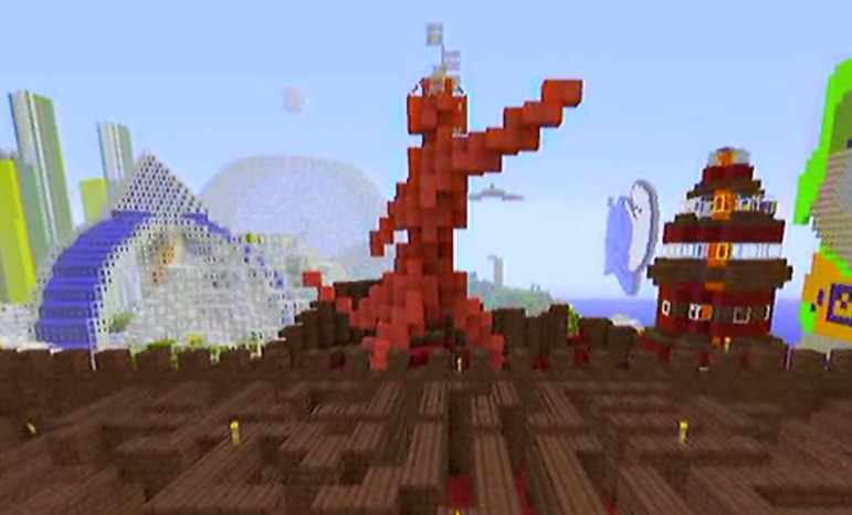 3D Pixel Art - Devil Lucifer Demon Minecraft Map