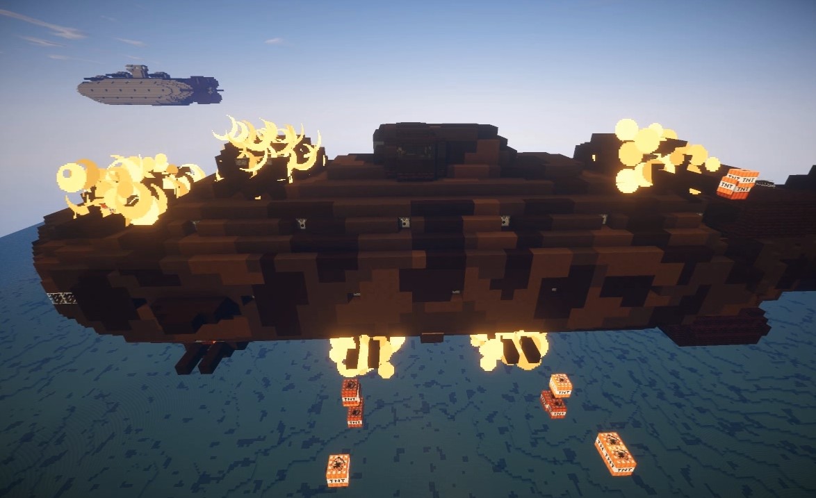 Working Air Warship: Shadow Of The Deep Refit 2 Submersible Battleship ...