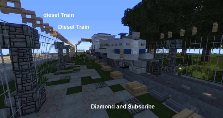 vehicle- Diesel Train Minecraft Map