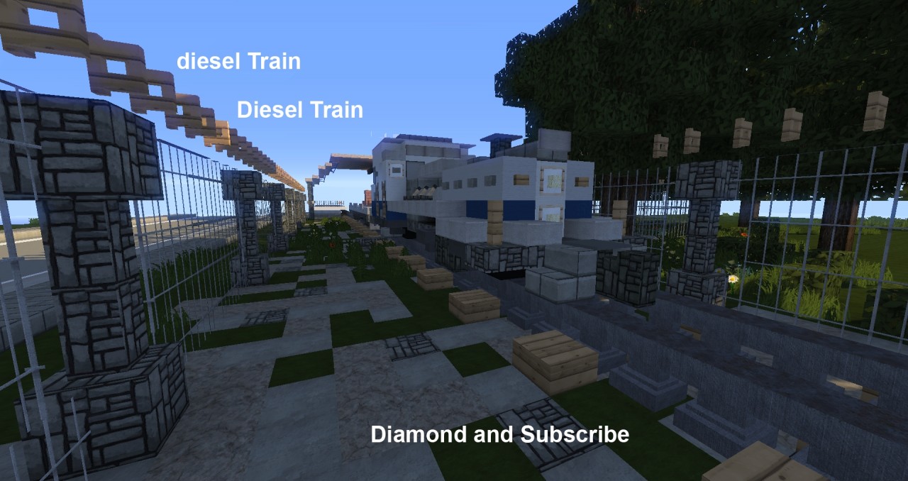 vehicle- Diesel Train Minecraft Map