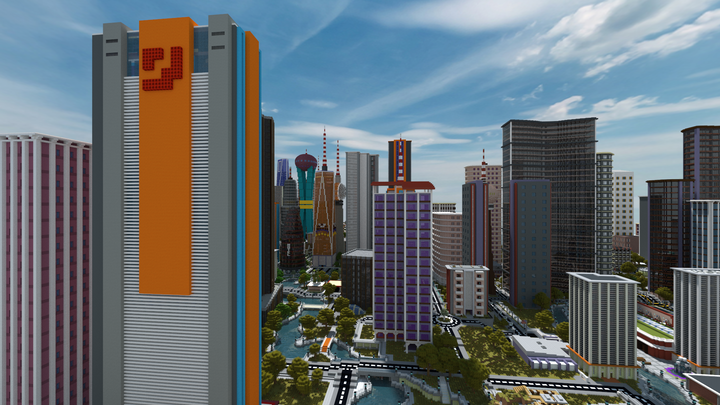 Matt's MineCity - Massive Modern City Minecraft Map