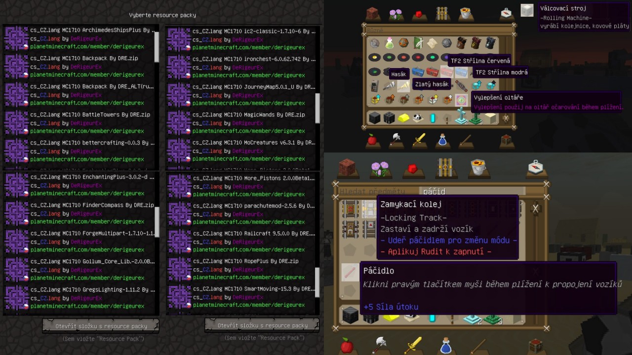 [CZ]ALLinONE cs_CZ.lang for -28- mods Minecraft Mod