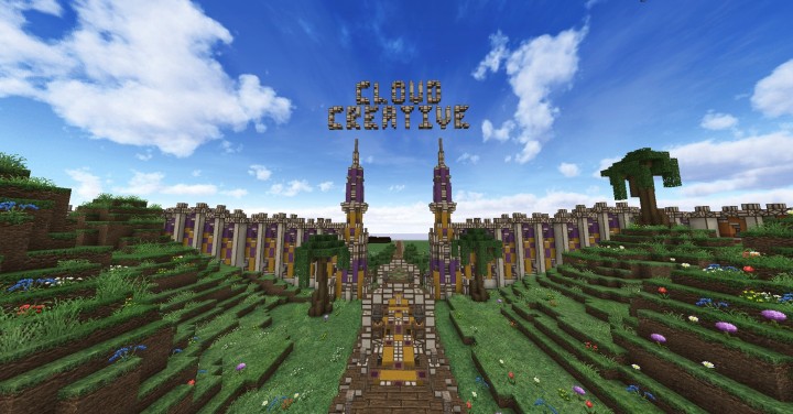Cloud Creative Spawn (Commission) Minecraft Map