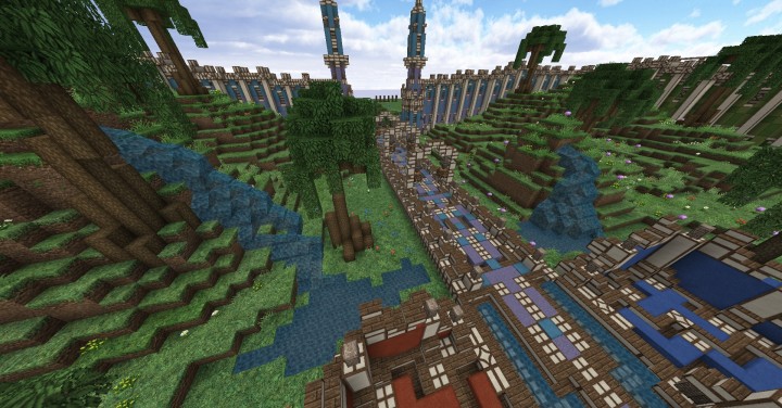 Cloud Creative Spawn (Commission) Minecraft Map