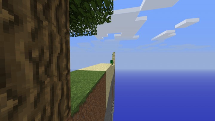 4 Block Wide Survival World Minecraft Map