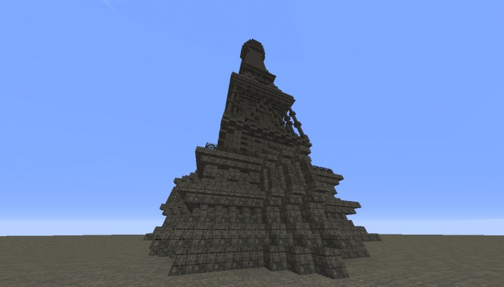 The Pillar of Death (140 Block Tall Gothic Pillar) Minecraft Map