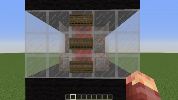 [1.8+] Rocket Ships in Vanilla (Only one Command block) Minecraft Map