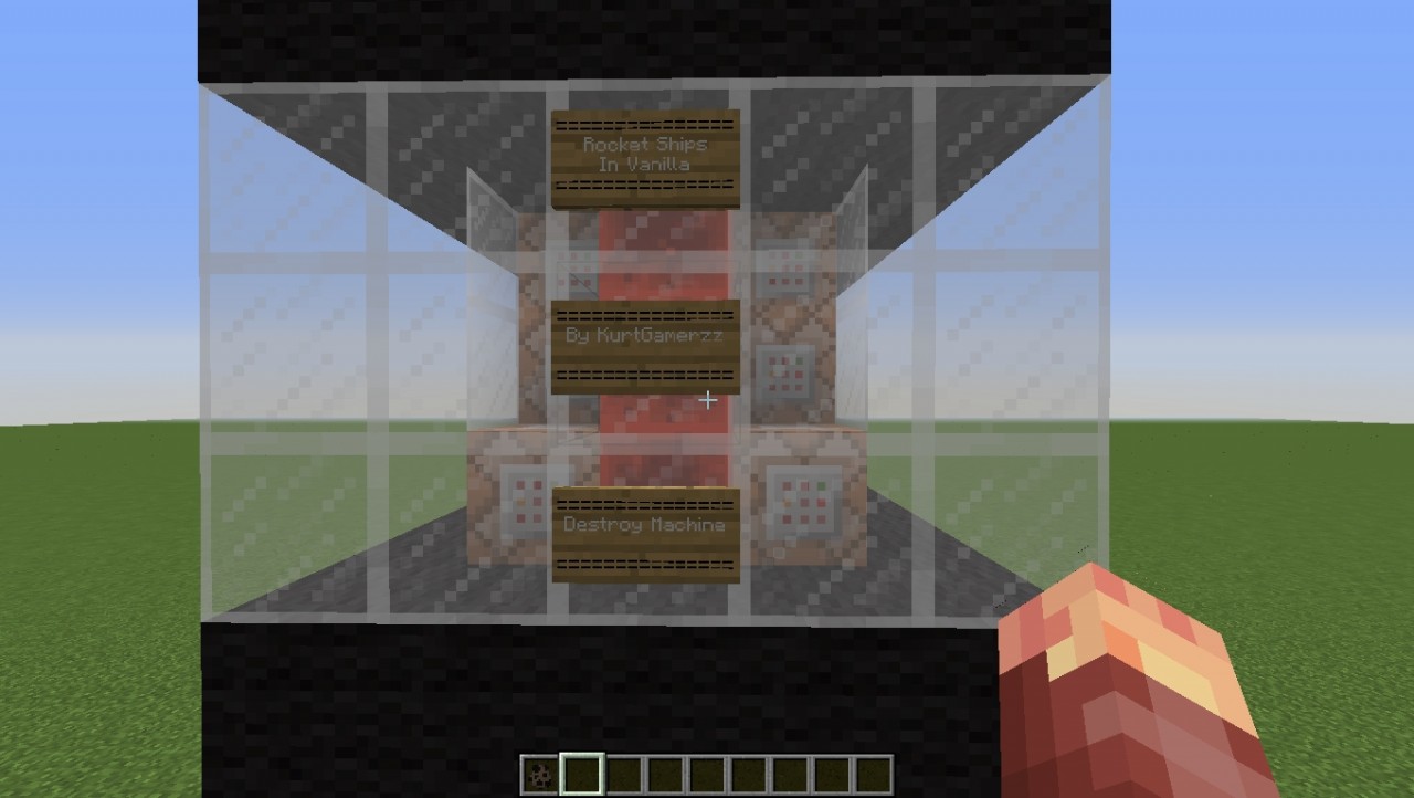 [1.8+] Rocket Ships in Vanilla (Only one Command block) Minecraft Map