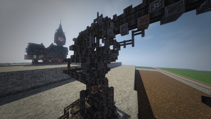 Steampunk crane Minecraft Map