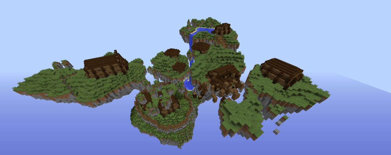 SkyIsland - A germanic town in the sky Minecraft Map