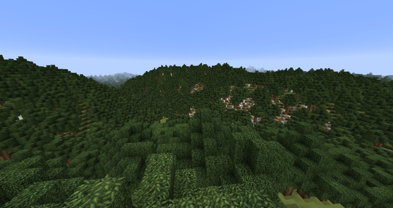 "Synthetic Forestry" 2048x2048 Custom Terrain Map Minecraft Map