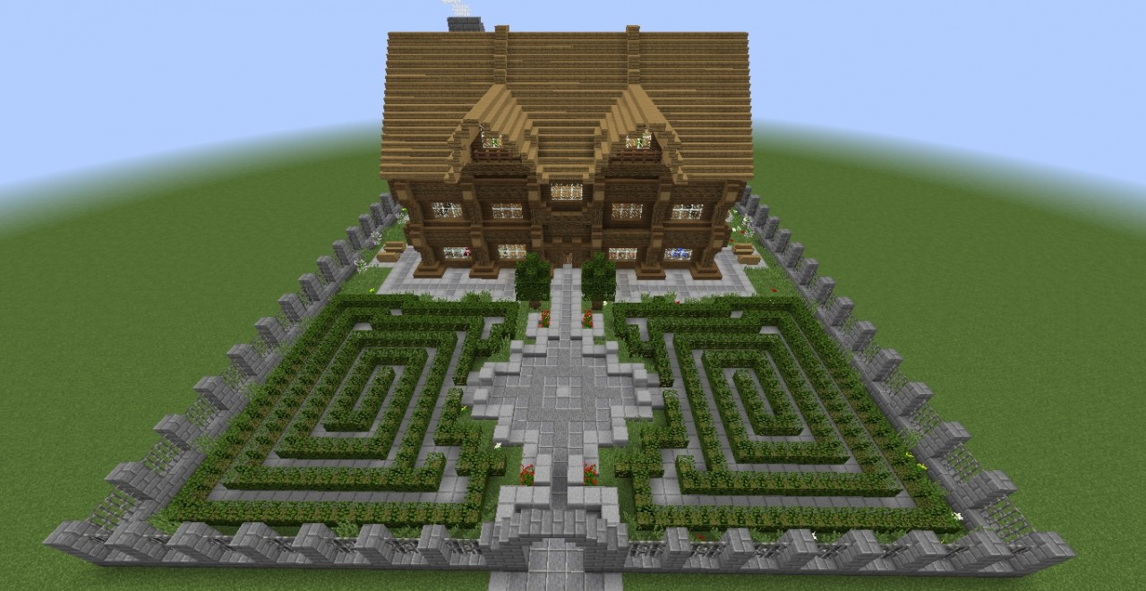 House with Gable Roof Minecraft Map