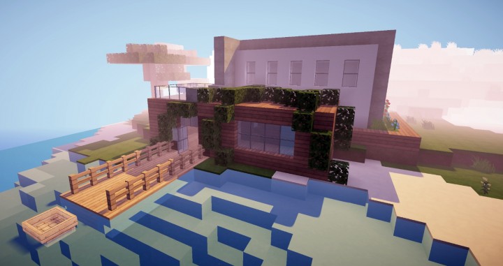 Modern House On The Coast Minecraft Map