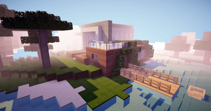 Modern House On The Coast Minecraft Map