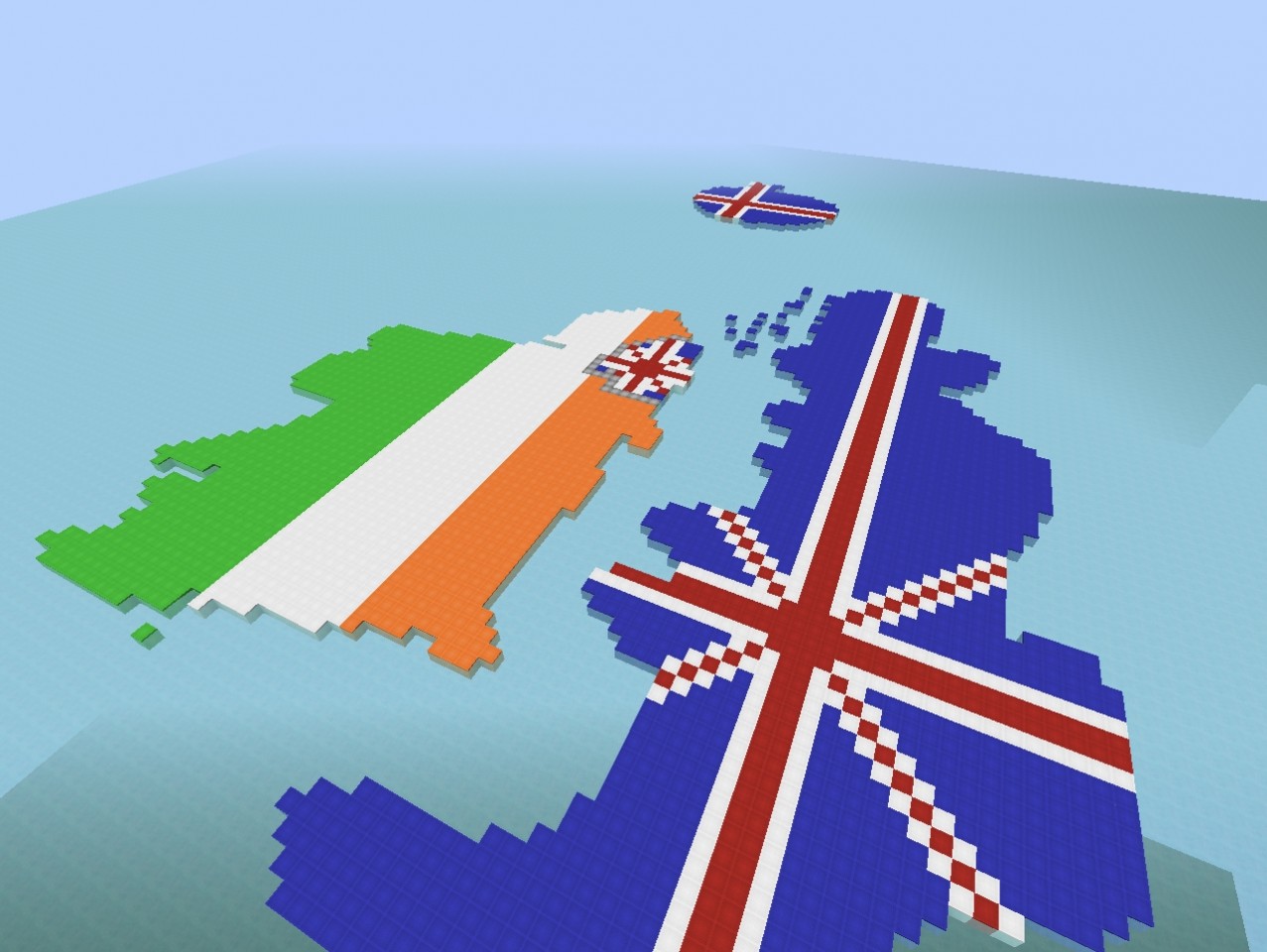 Europe in Flags Minecraft Map