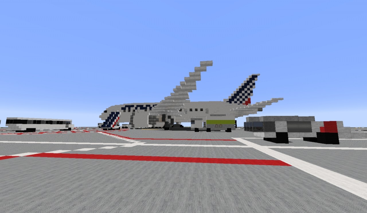 Boeing 787-8 Minecraft Map