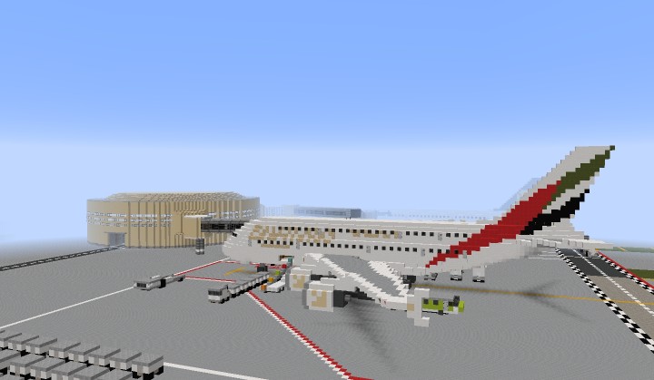 Airbus A380 Minecraft Map