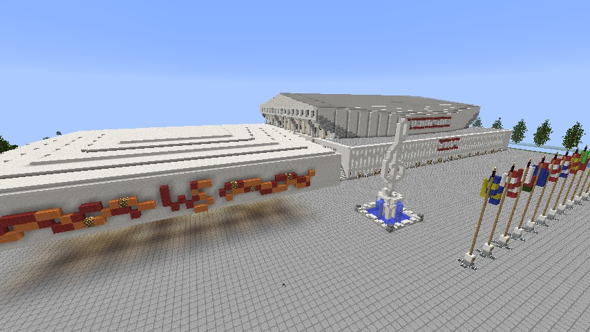 Eurovision 2015.Austria. Vienna.Wiener Stadthalle. Minecraft Map