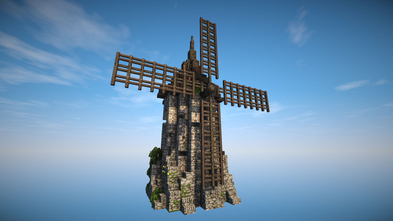 [Schematic] Medieval Windmill Minecraft Map