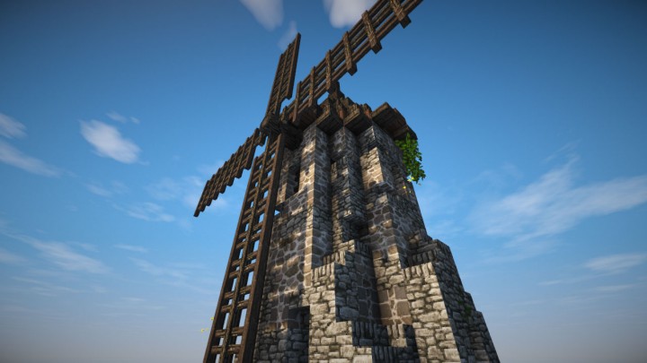 [Schematic] Medieval Windmill Minecraft Map
