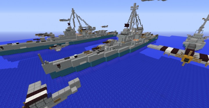 Fletcher class destroyer Minecraft Map