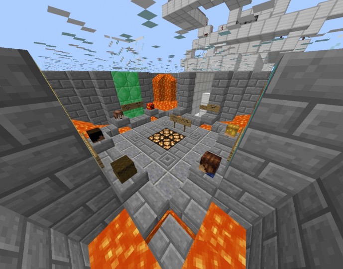 Run From The Lava V 2 5 Race Parkour Map Minecraft Map