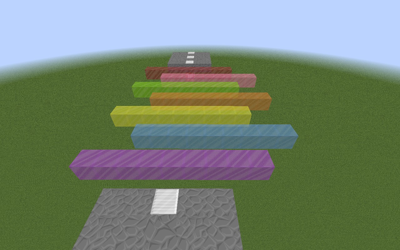 color parkour 1.8 Minecraft Map