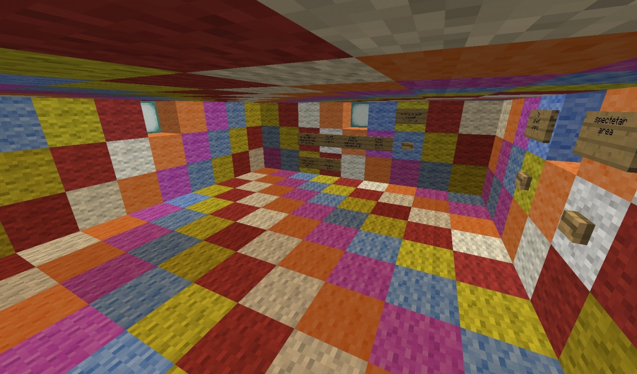 spleef map Minecraft Project