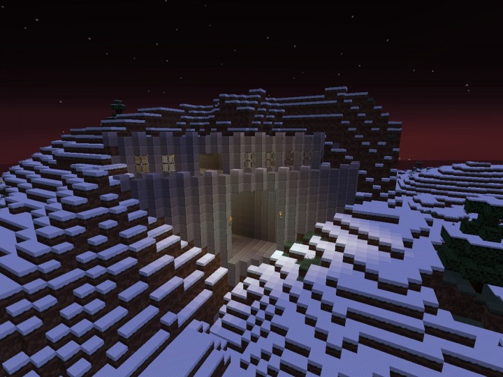 Mountain SnowFortress Minecraft Map