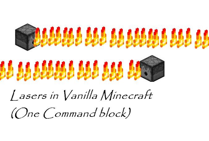 [1.8+] Lasers in Vanilla Minecraft (One Command block) Minecraft Map