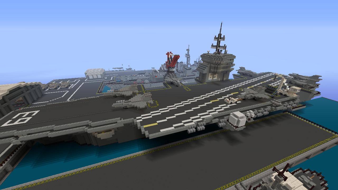 Uss KITTY HAWK cvn 63 Minecraft Map