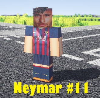 HD Skin : NEYMAR Minecraft Blog