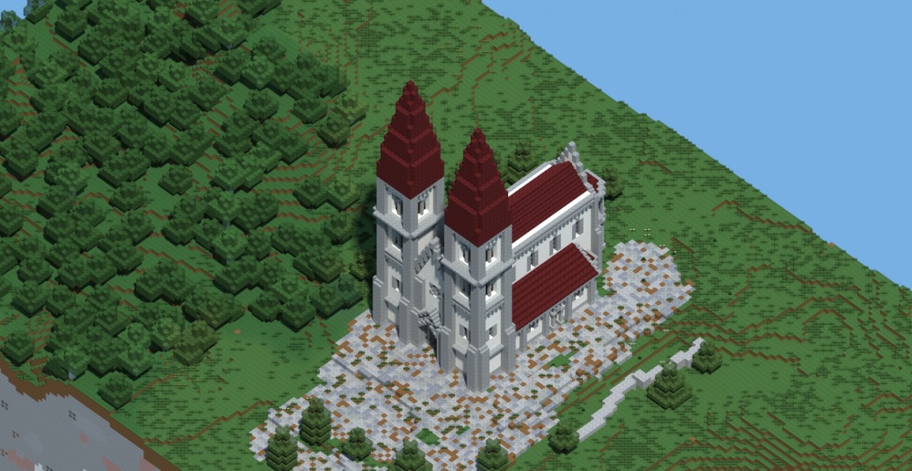 Hungarian romanesque church Minecraft Map