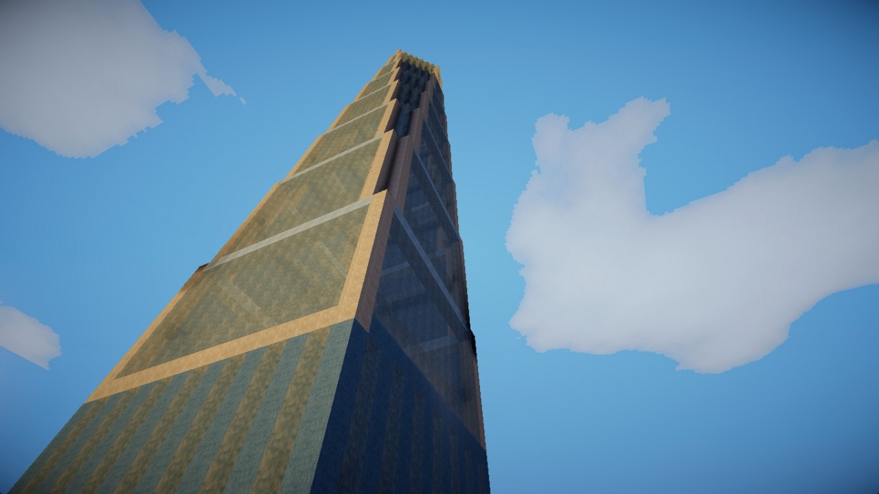 One World Trade Center- A 1:4 scale replica Minecraft Map
