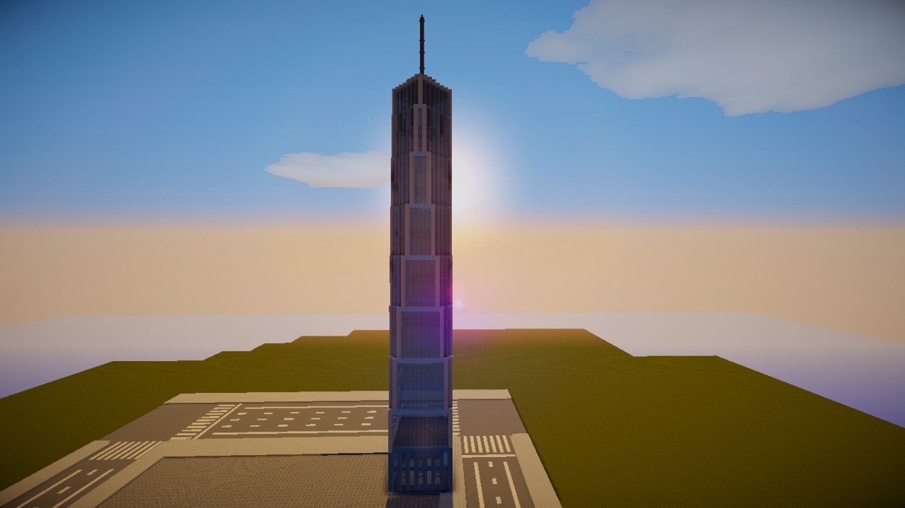 One World Trade Center- A 1:4 scale replica Minecraft Map