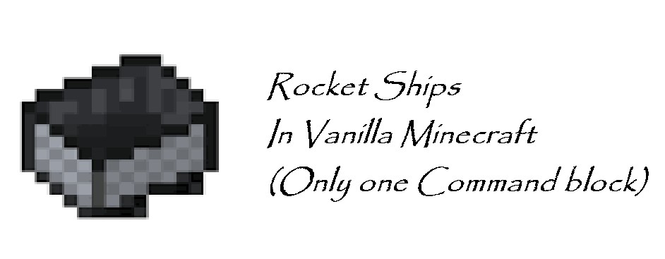 [1.8+] Rocket Ships in Vanilla (Only one Command block) Minecraft Map