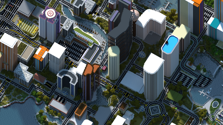 Matt's MineCity - Massive Modern City Minecraft Map