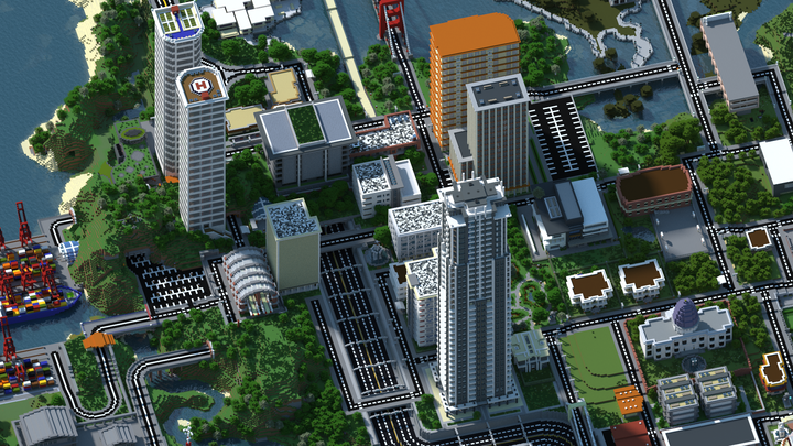 Matt's MineCity - Massive Modern City Minecraft Map