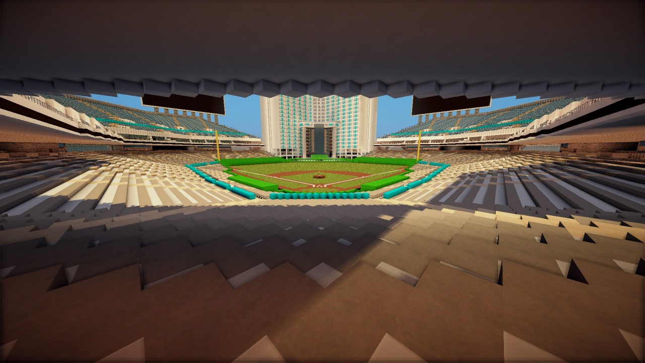 Full Scale Major League Baseball Stadium Minecraft Map
