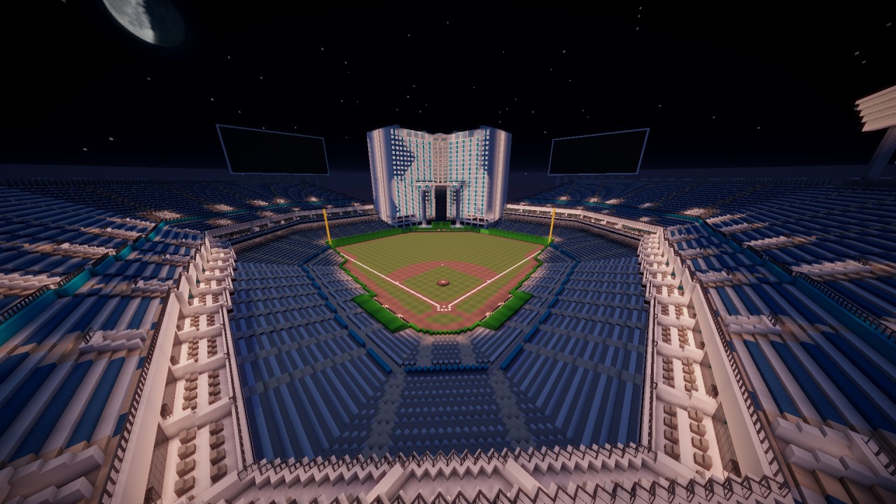 Full Scale Major League Baseball Stadium Minecraft Map