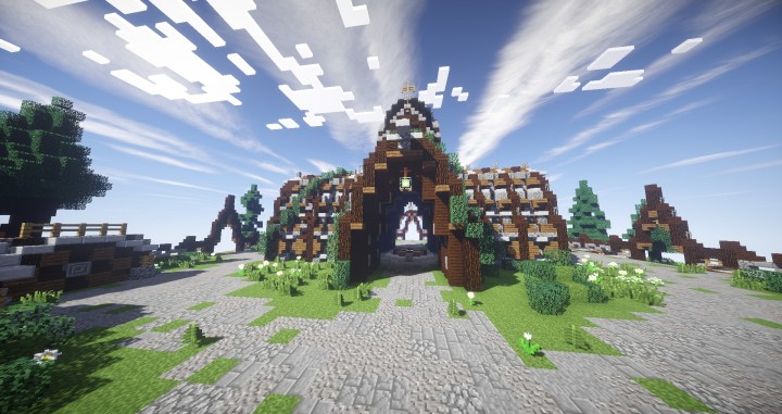 Medieval Survival Spawn Comission Minecraft Map