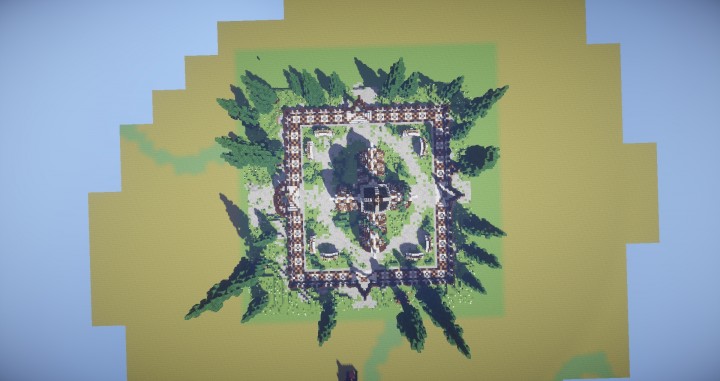 Medieval Survival Spawn Comission Minecraft Map