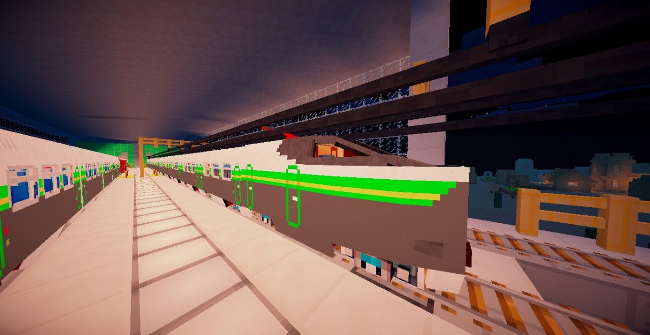 Trains Map 3 Light rail Project 1.5.2+ Minecraft Map